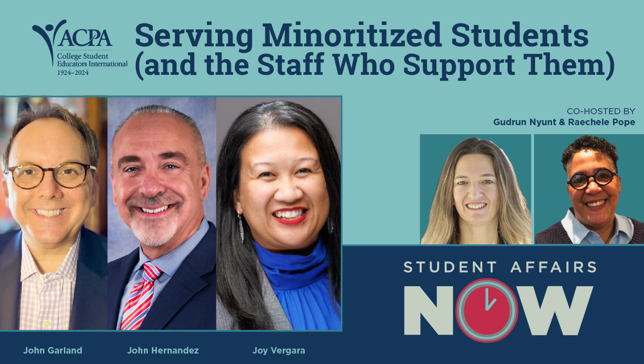 Serving Minoritized Students and the Staff Who Support Them - Student ...
